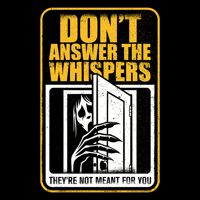 Design Horror Signs Whisper Darkness by Studio Mootant - Pampling.com