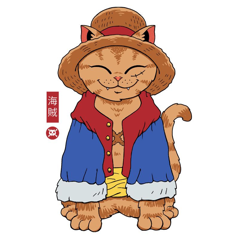 Straw Hat Cat By Vincenttrinidad T Shirts