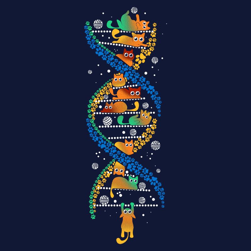 Cats DNA by Erion5k - Pampling.com T-shirts